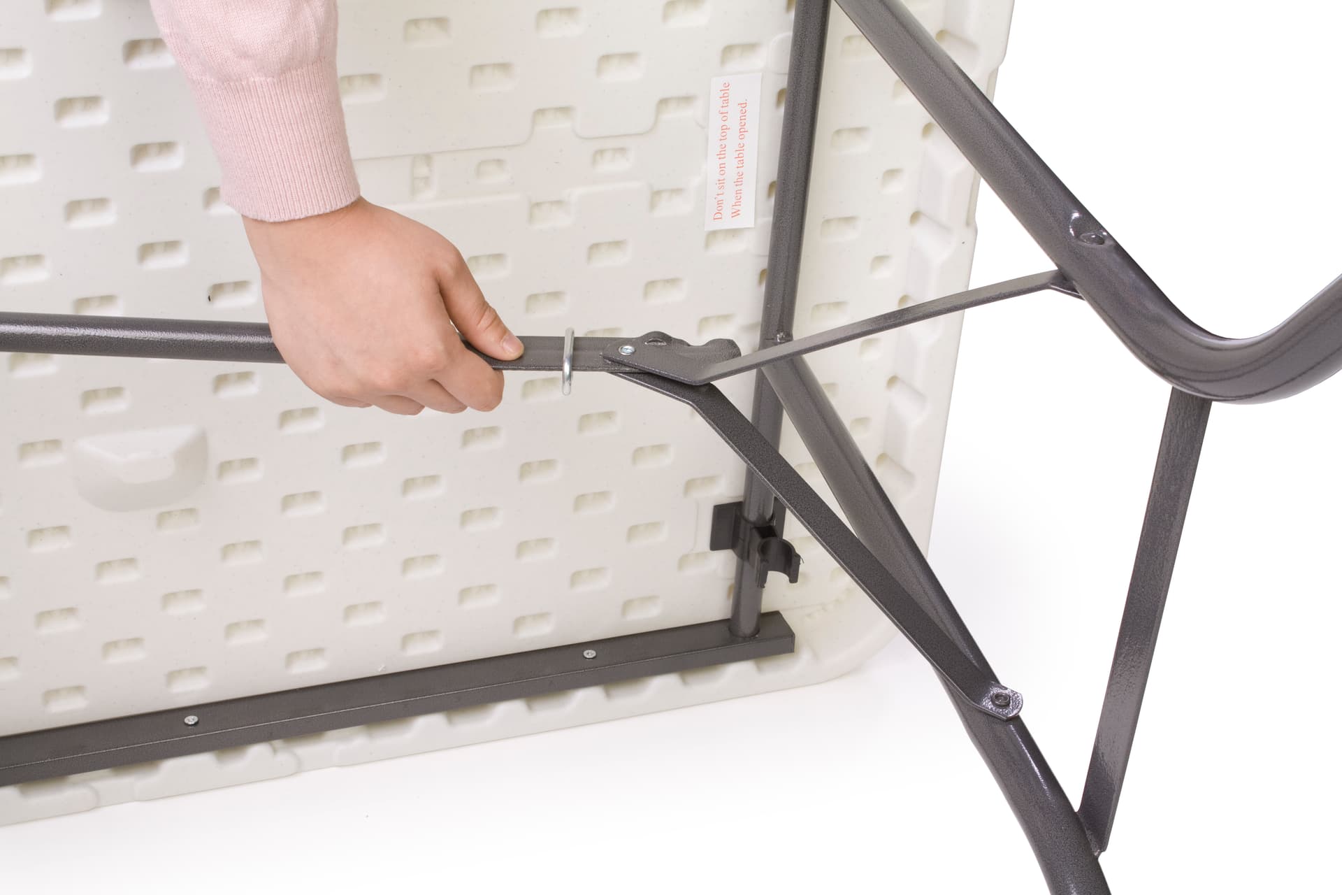 This portable exhibit table displays your personalized text! | Displays2Go