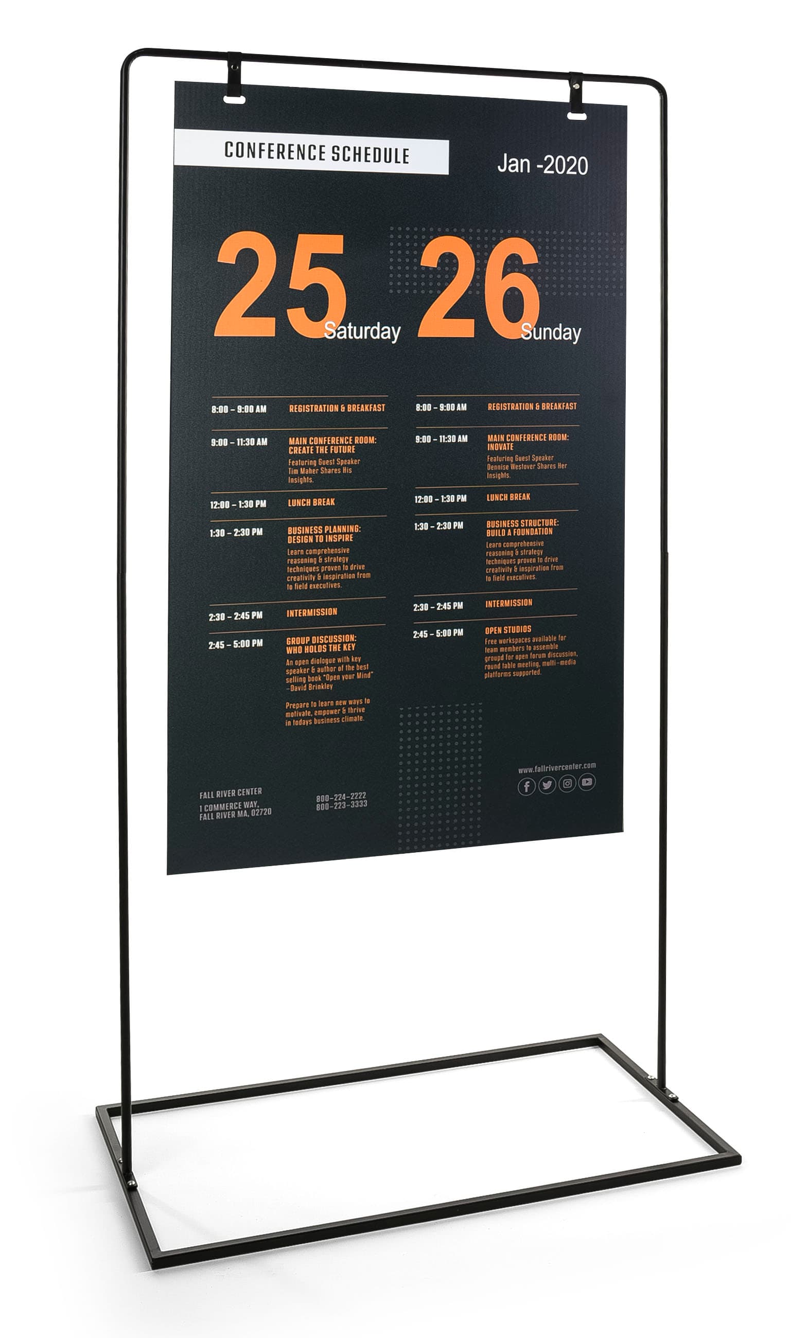 Hanging Sign Stand | Custom Full Color Swing Graphic | Displays2Go