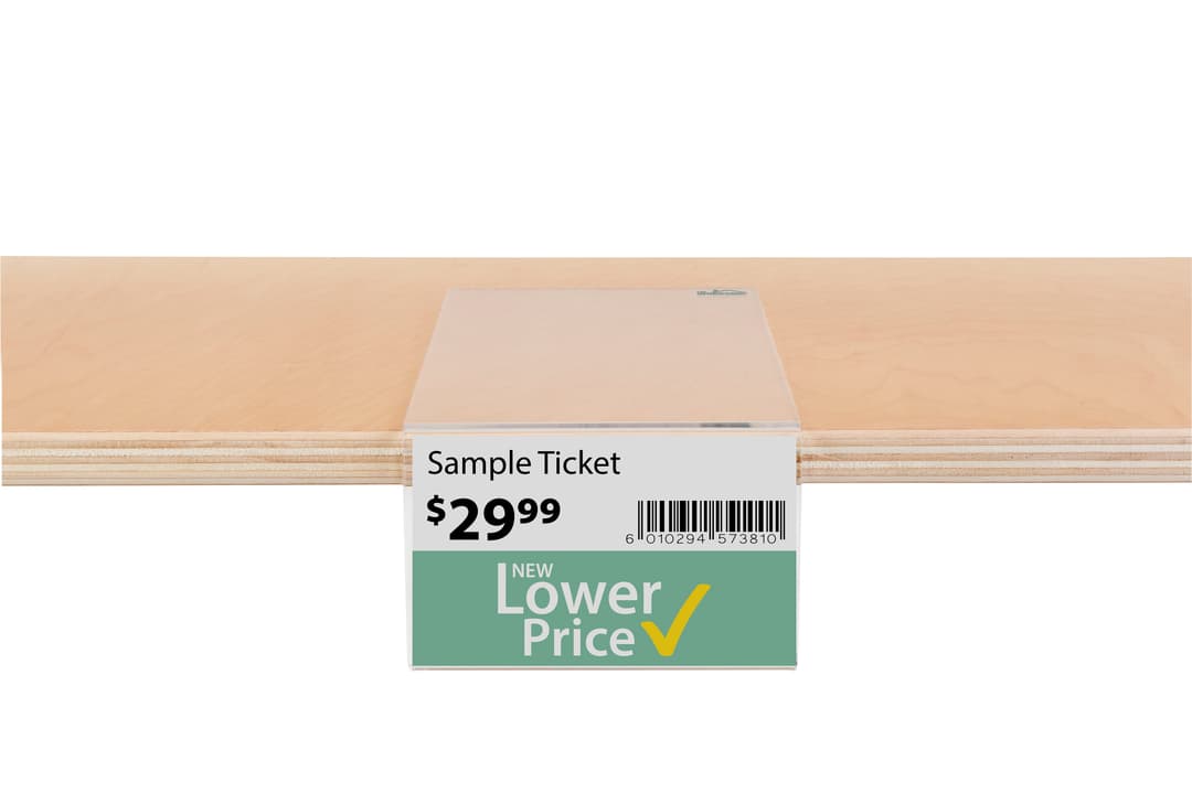 Shelf Sign Holder | Ledge Label Display | Displays2Go
