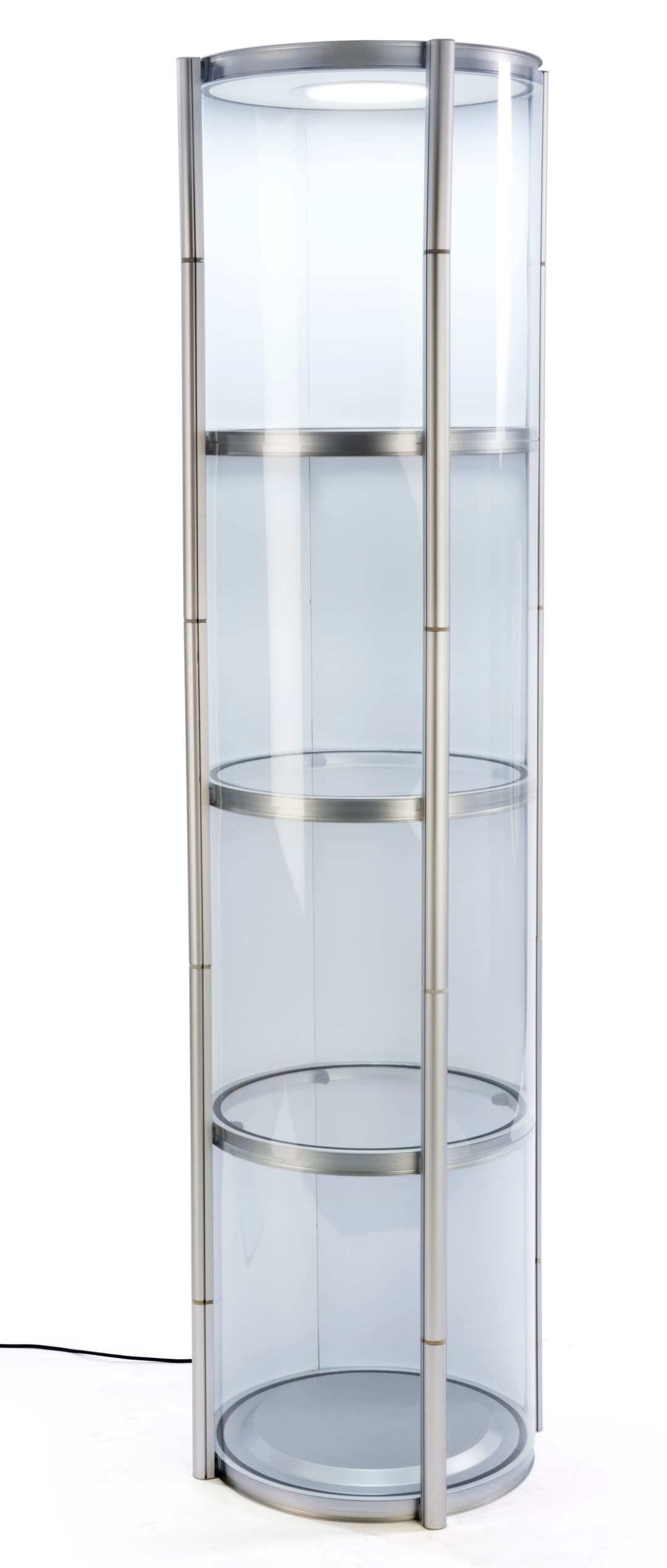 Twist Display Case with 16 Custom Posters | Round Enclosed Tower ...