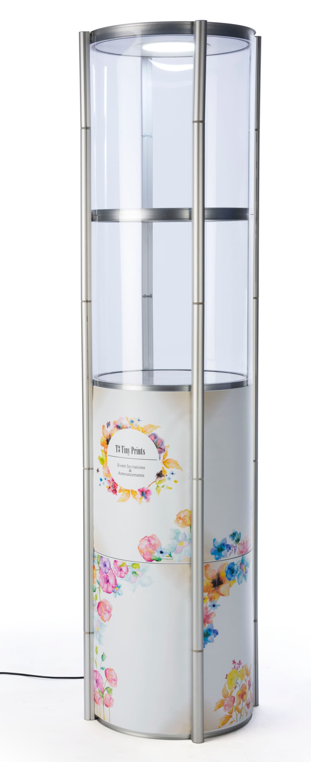 Twist Display Case with 8 Custom Posters | Bending Aluminum Frame ...