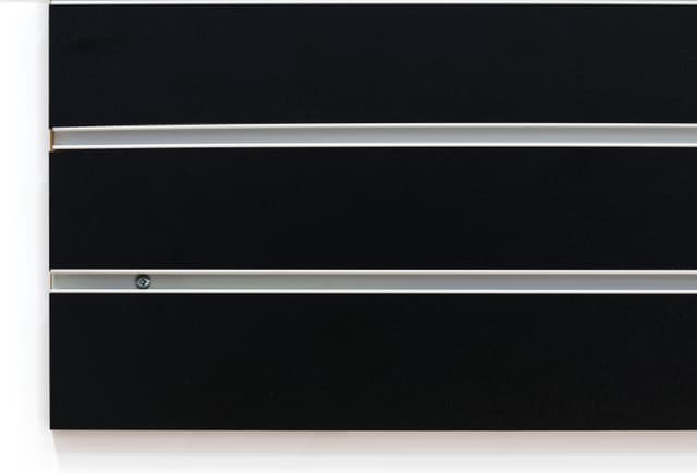 Large Black Slat Board Display Panel | 4’ x 8’ Slatwall | Displays2Go