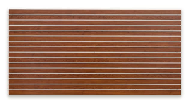 Cherry Finish Large Slotted Wall Board Panel | 4’h x 8’w | Displays2Go