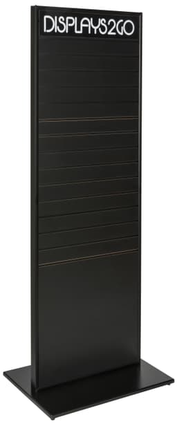 2 Sided Slatwall Kiosk | Double Sided With Header | Displays2Go