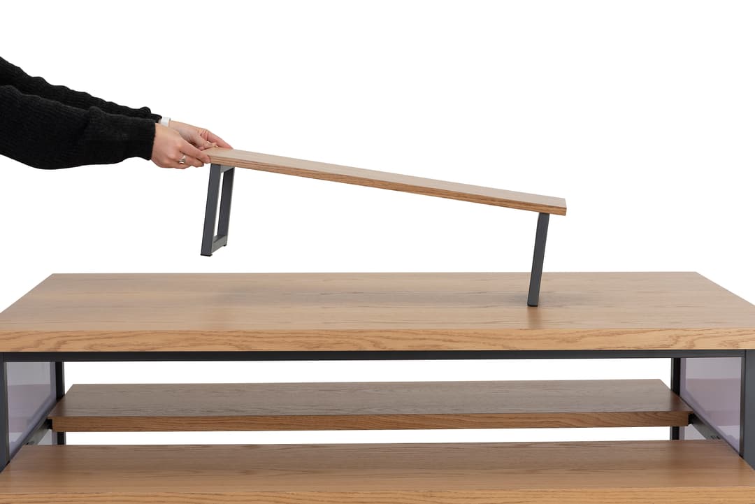 Tiered Display Table with Wheels | Removable Top Riser | Displays2Go