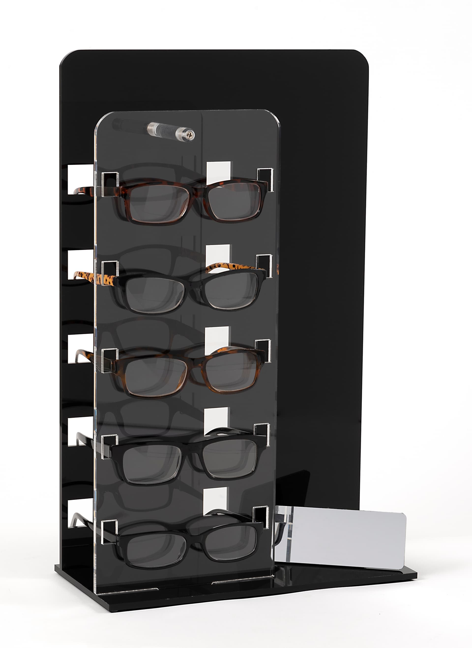 Standing Optical Lens Display | Acrylic Countertop Design | Displays2Go