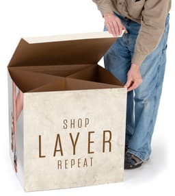 Custom Cardboard Display Cube | 5-Sided Full Color Printing | Displays2Go
