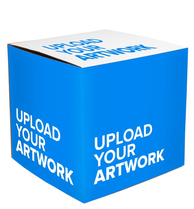 Custom Cardboard Display Cube | 5-Sided Full Color Printing | Displays2Go