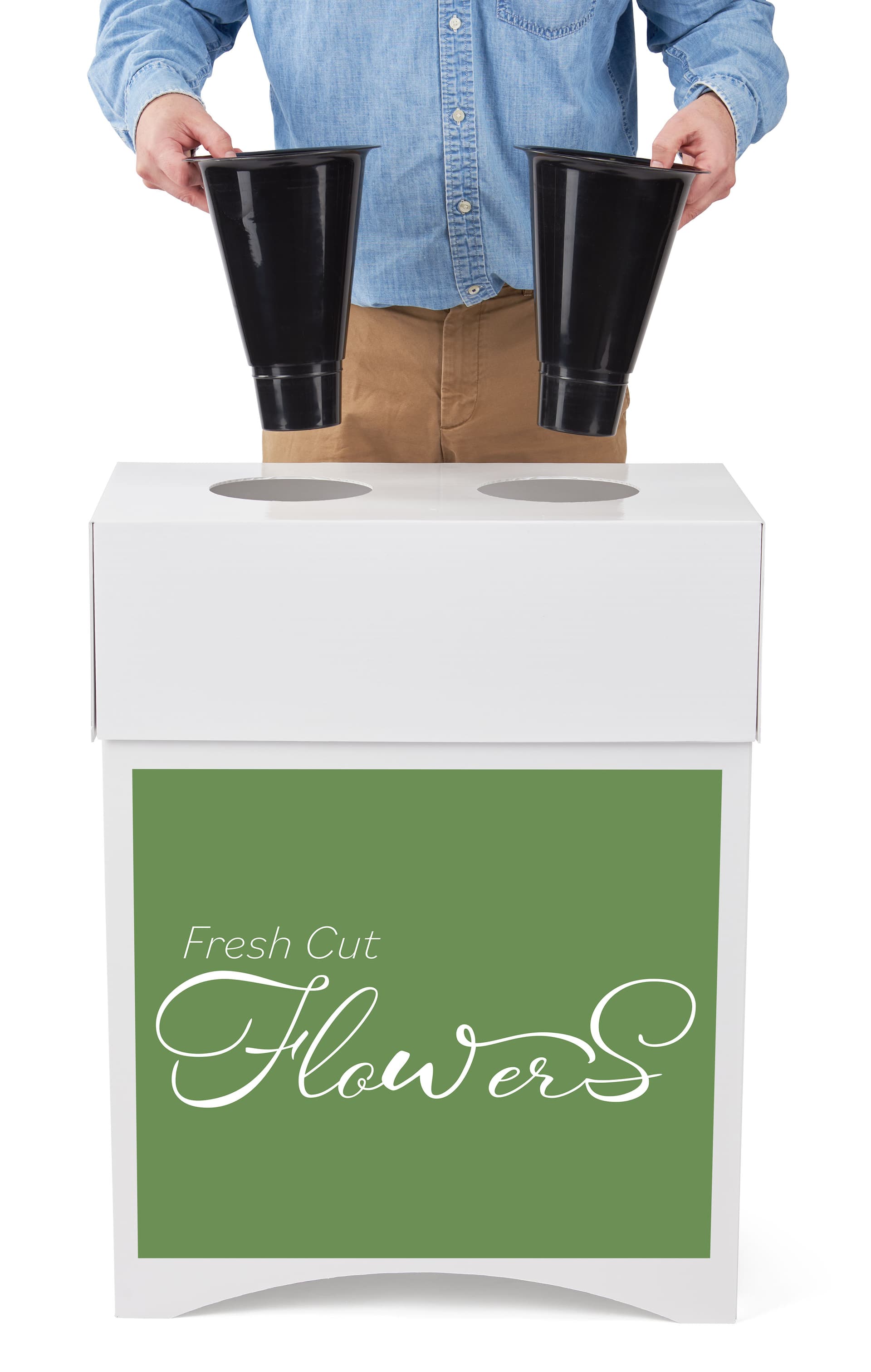 Commercial Flower Display Stands | Fresh Flowers Stock Graphic ...