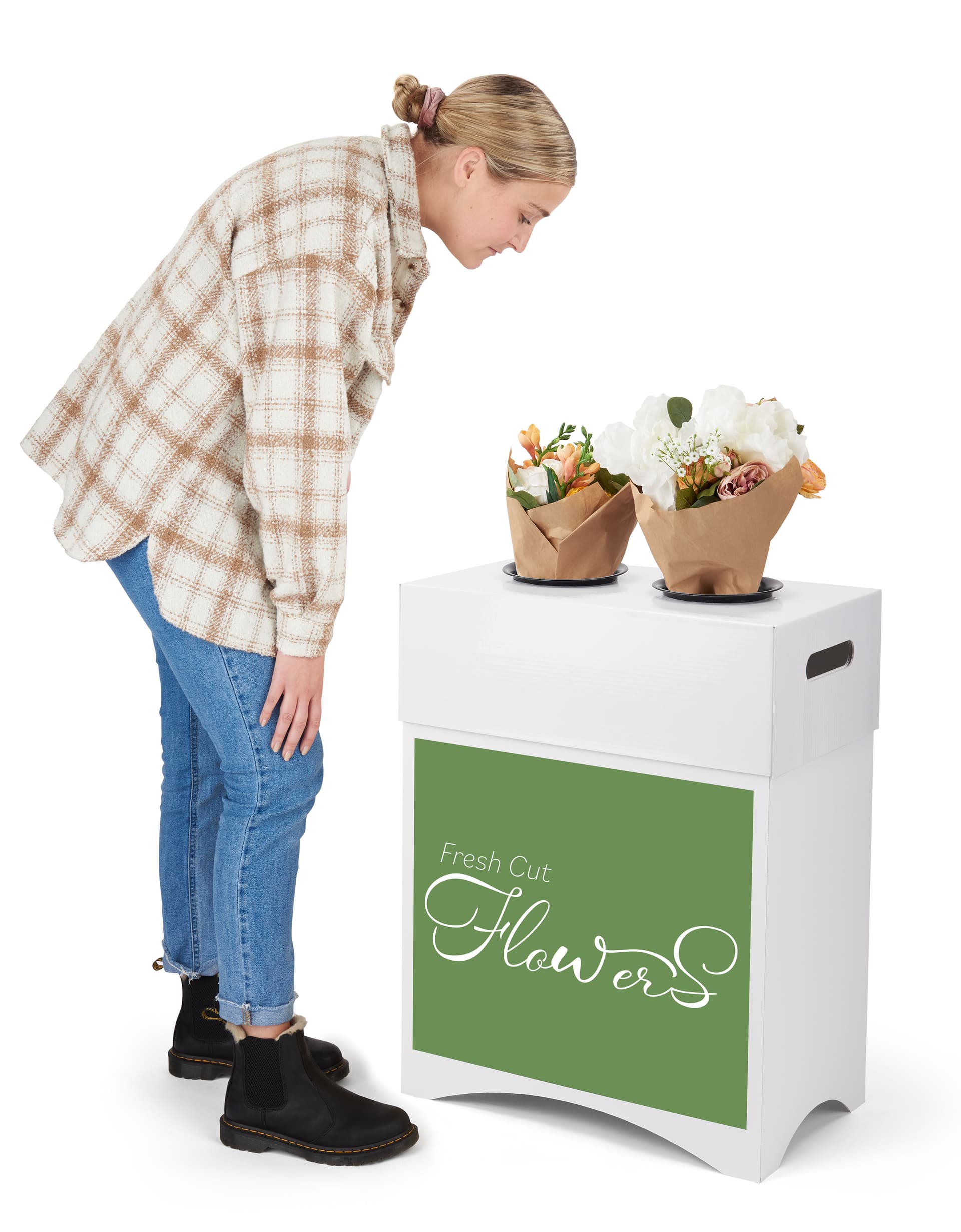 Commercial Flower Display Stands | Fresh Flowers Stock Graphic ...