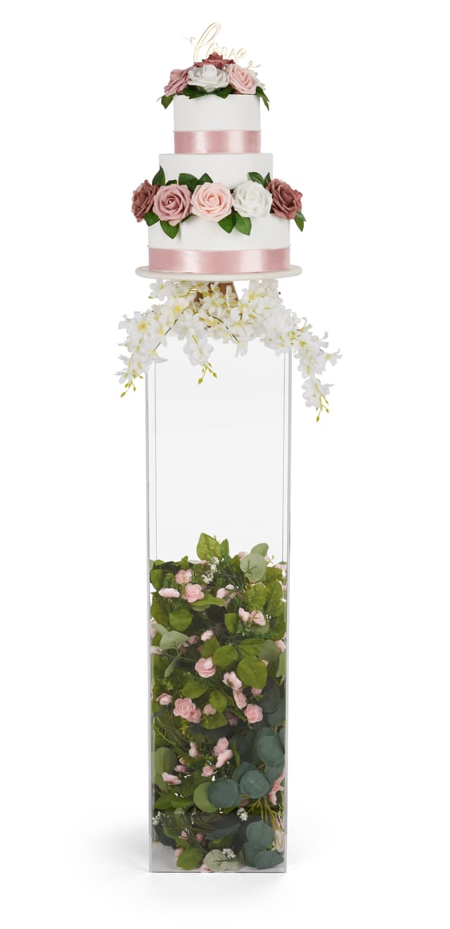 Tall Acrylic Display Pedestal Riser | No Assembly Required | Displays2Go