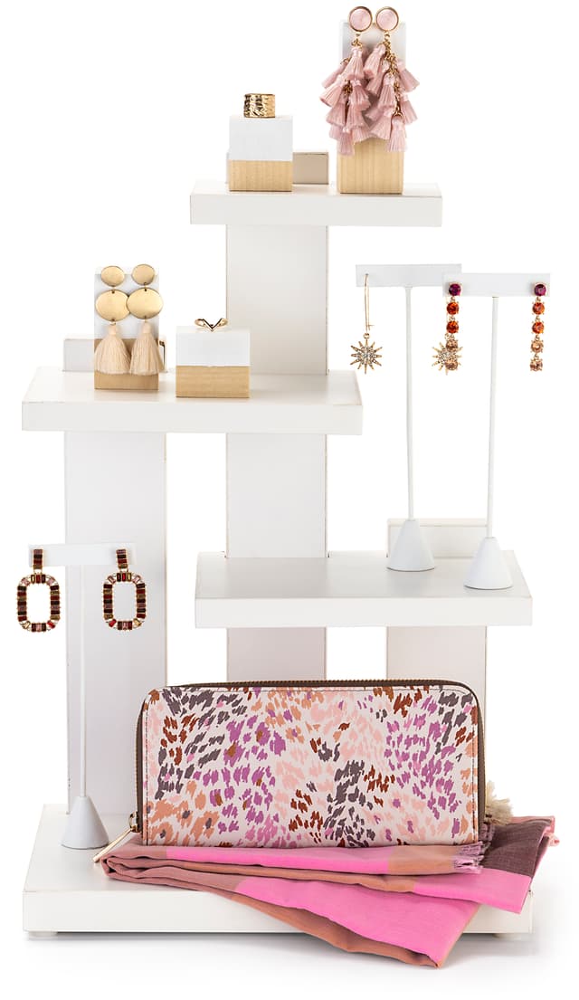 Countertop 3-Tier Merchandise Display | Multi-Level Design | Displays2Go