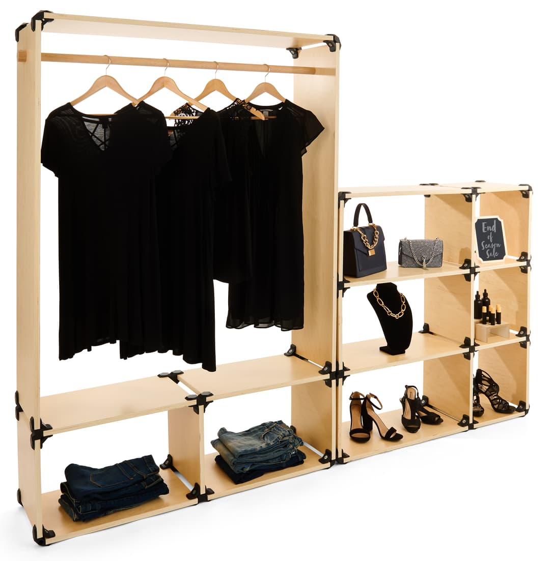 Modular Shelving System | Multiple Custom Configurations | Displays2Go