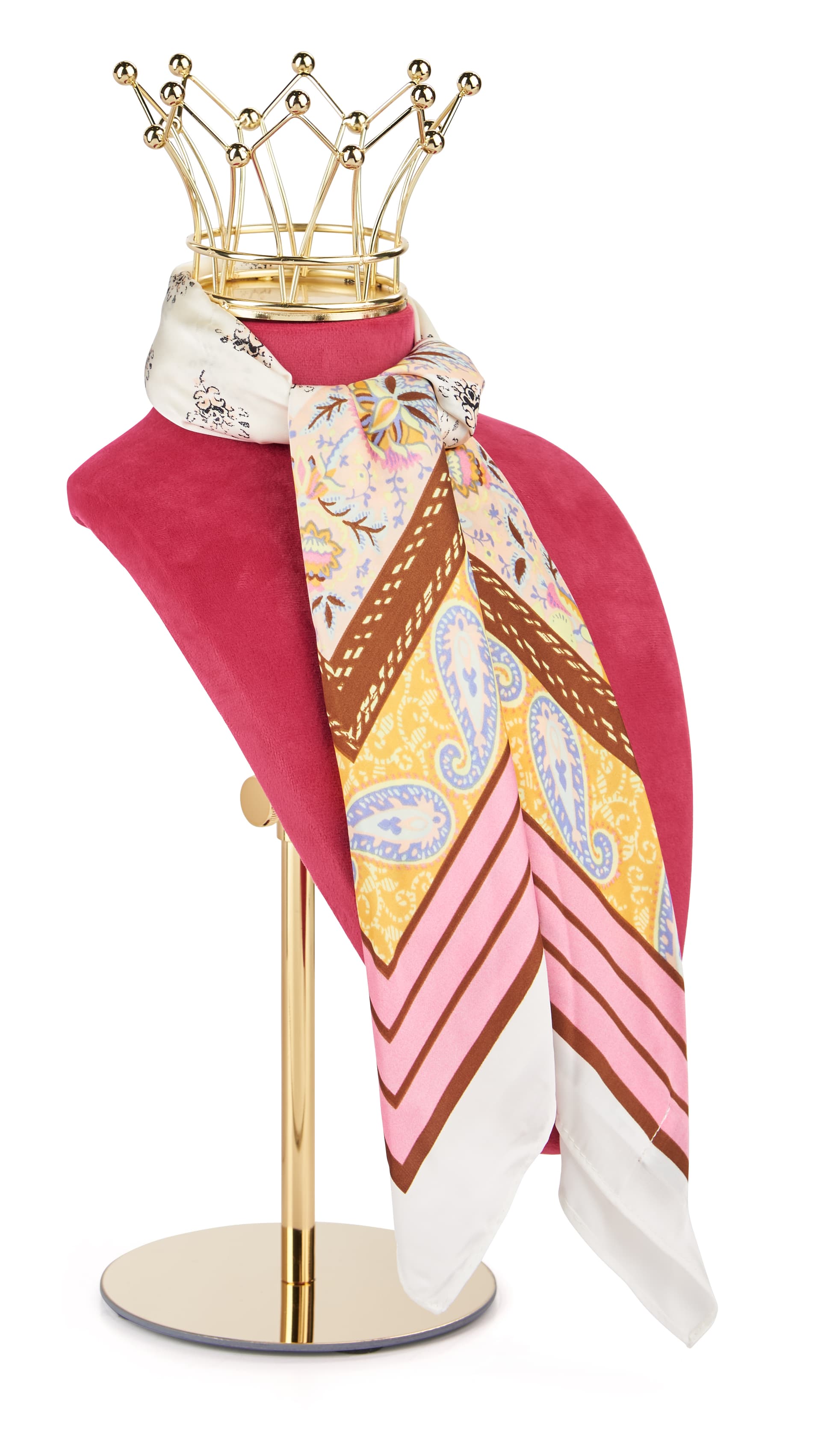 Jewelry Bust Display Stand with Crown | Available in Four Colors ...