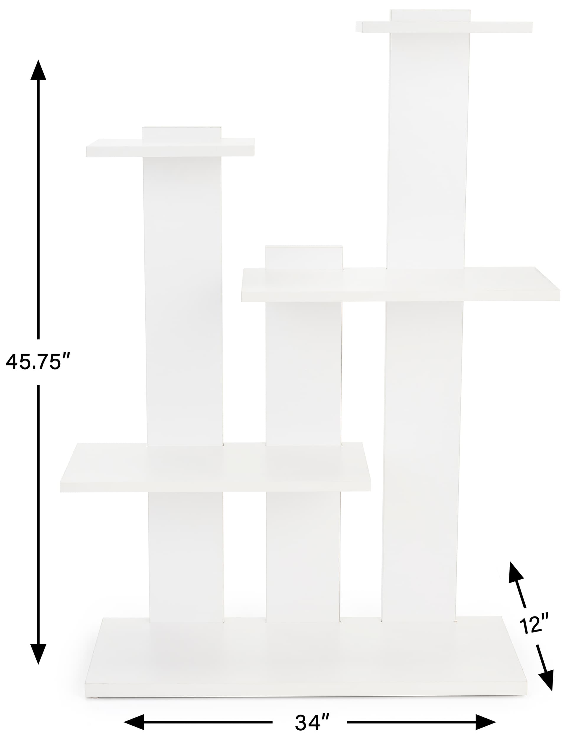 4-Tier Merchandise Shelves | Laminated Particle Board | Displays2Go