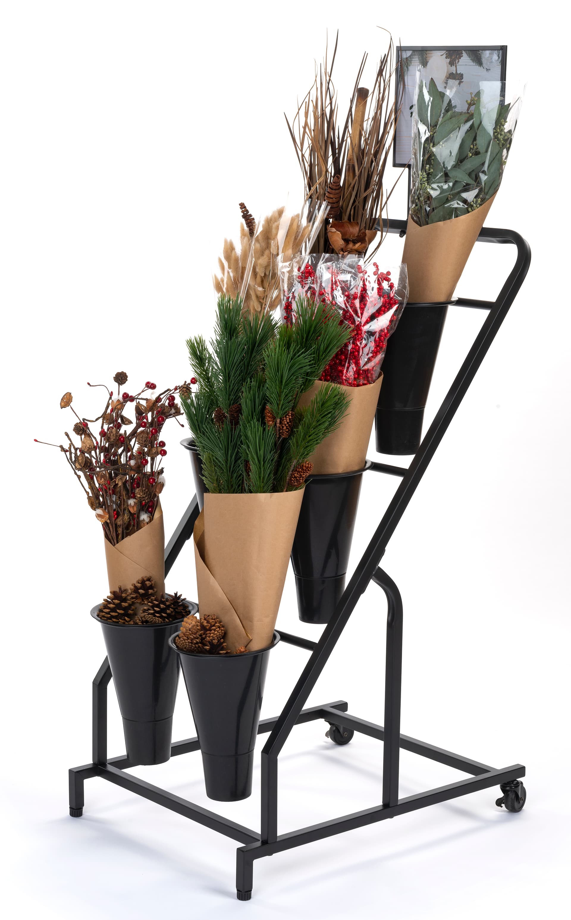 Flower Bucket Display Stand | Weatherproof Construction | Displays2Go