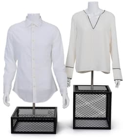 Abstract Male Display Torso | Height-Adjustable Metal Base | Displays2Go