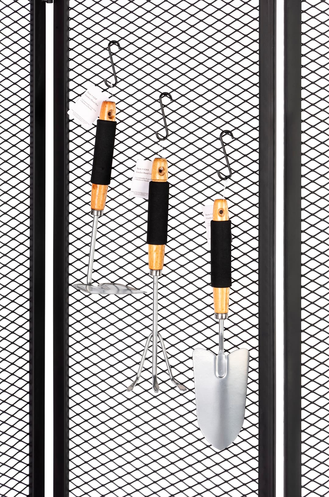 Hinged Mesh Retail Display Screen | Black Powder Coated Iron | Displays2Go