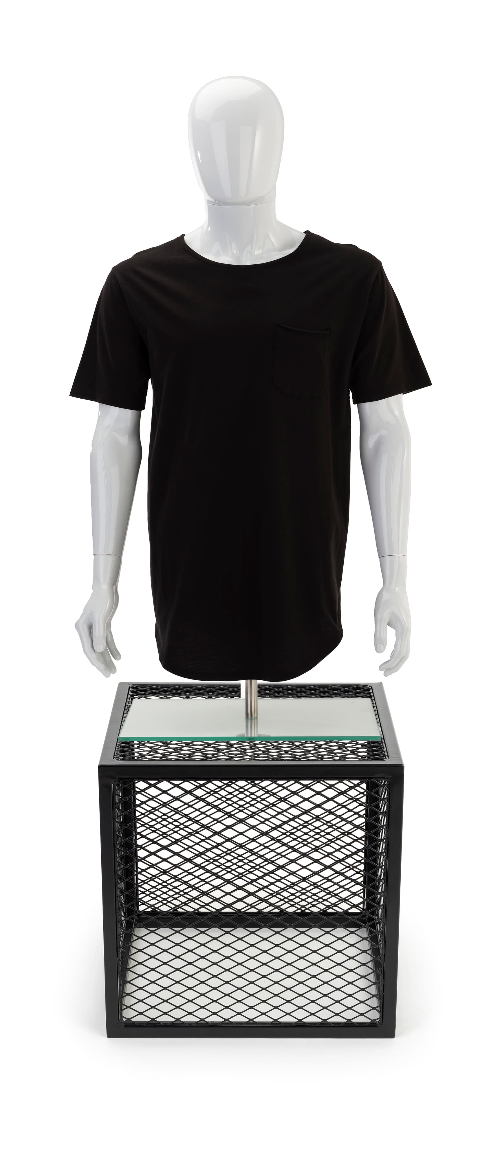 Rectangular Iron Mesh Riser Box | 14-Inch Cube | Displays2Go