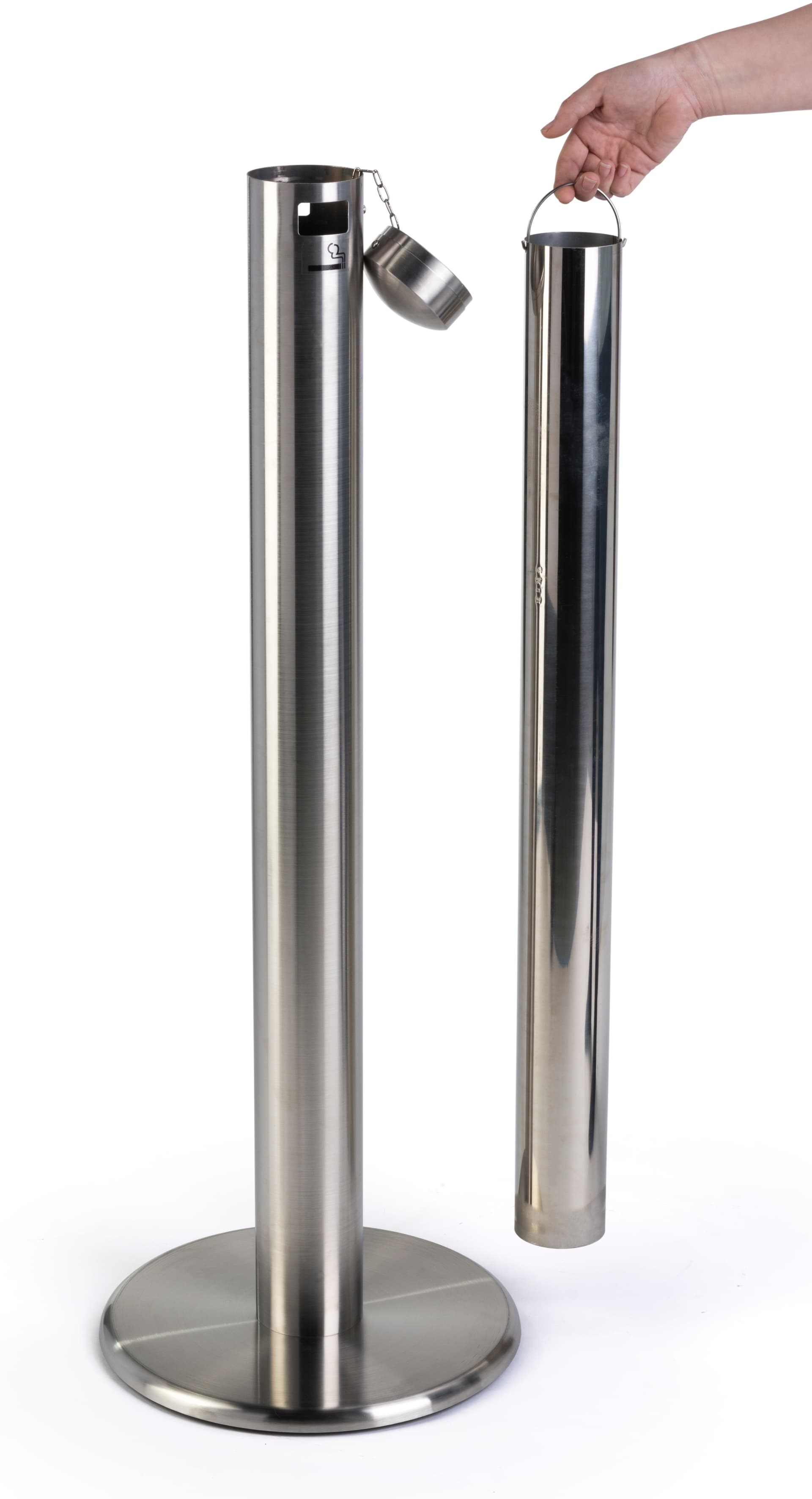 Smokers Pole | 2 Disposal Holes | Displays2Go
