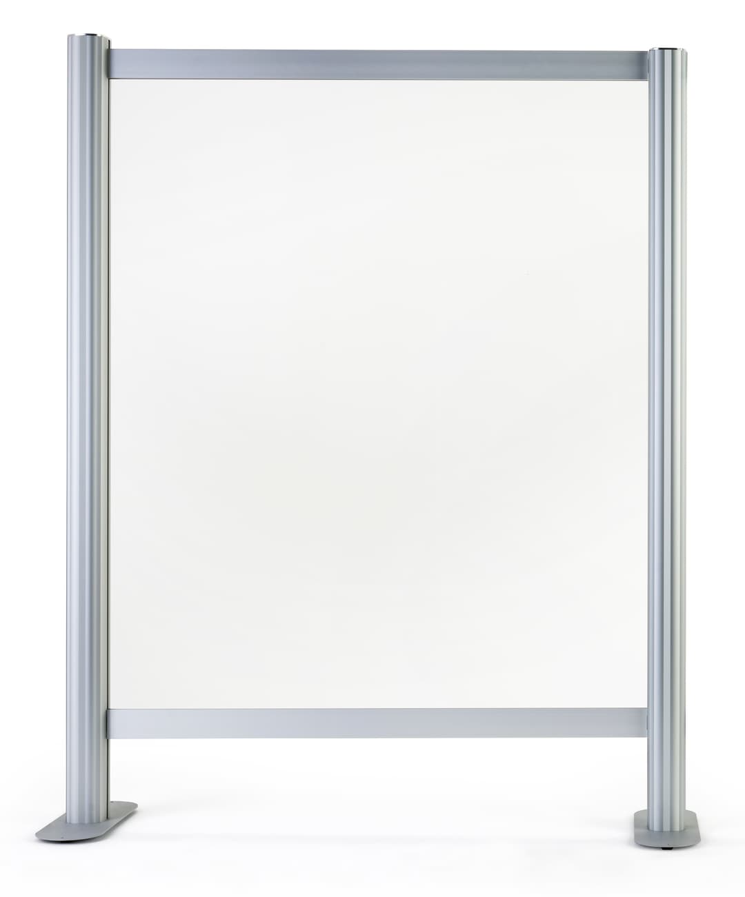 Countertop Reception Safety Shield | Acrylic with Aluminum Frame ...