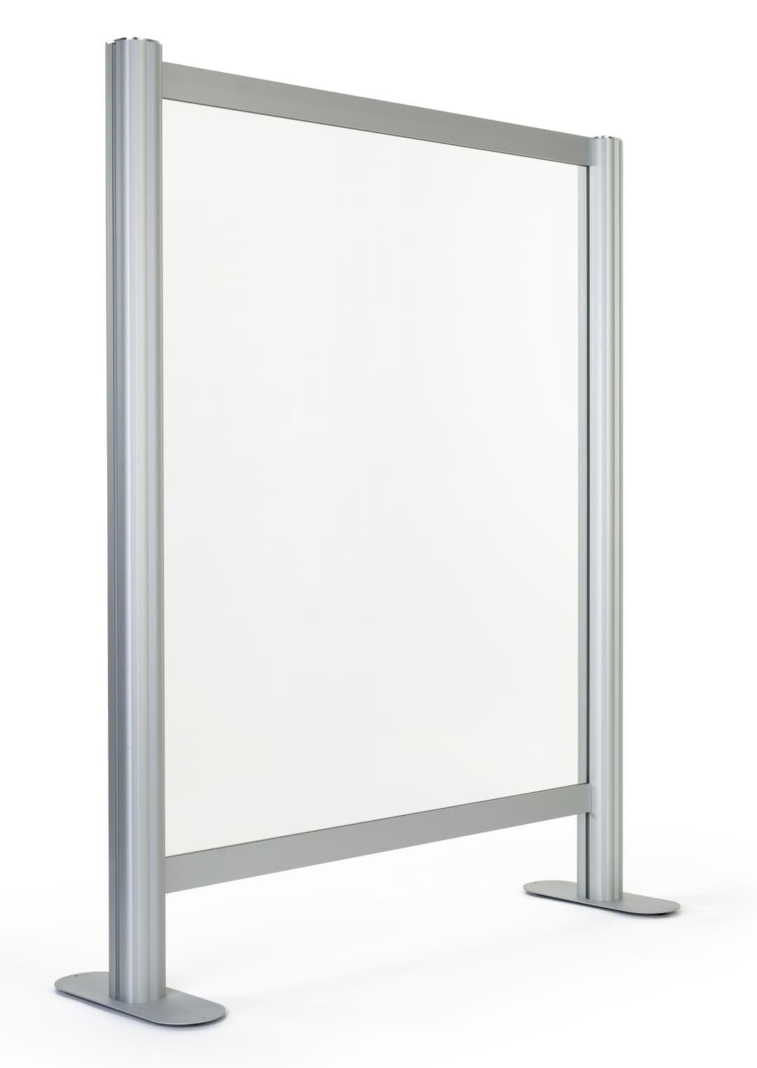 Countertop Reception Safety Shield | Acrylic with Aluminum Frame ...