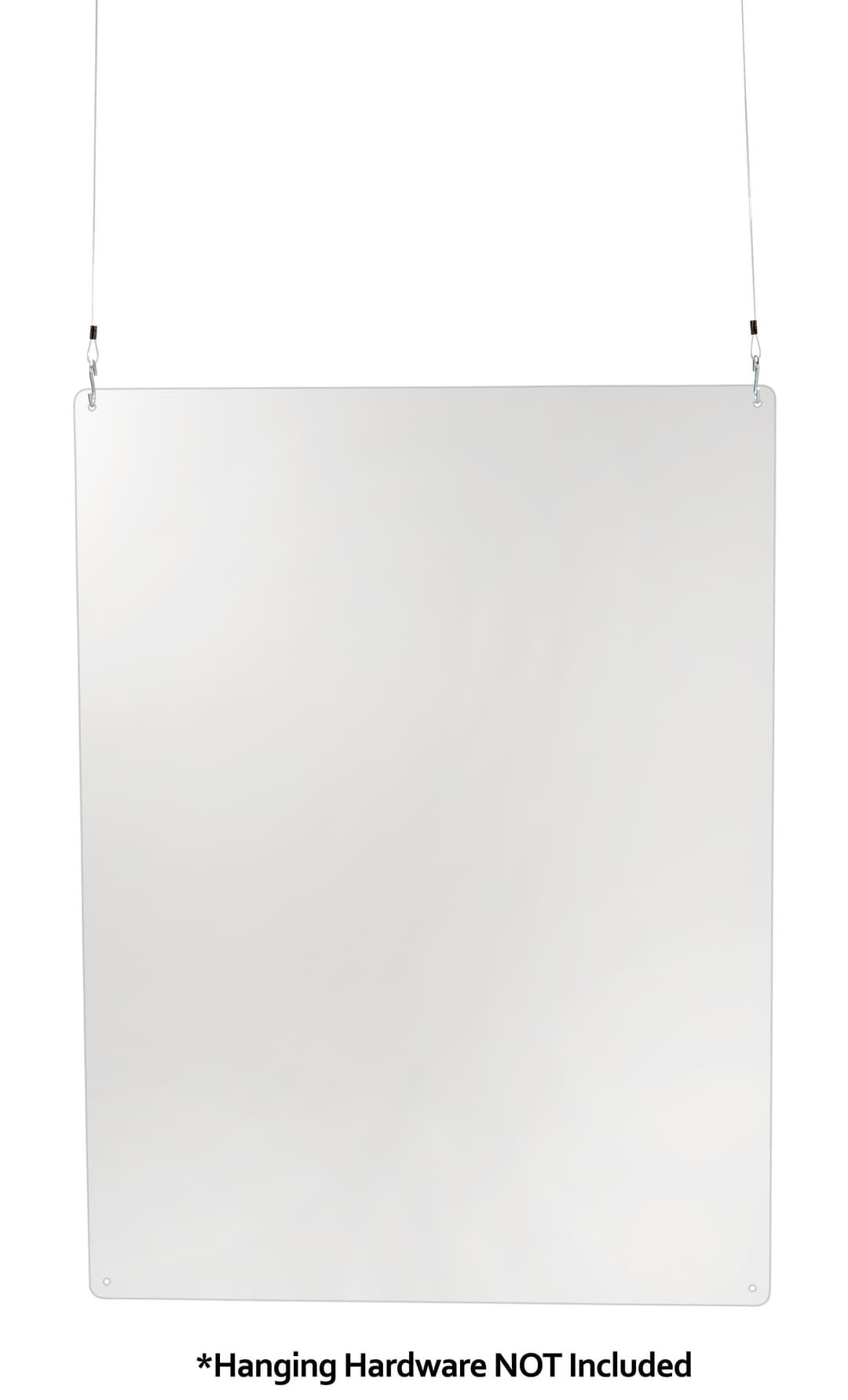 Hanging Acrylic Sneeze Shield | 23" x 31" with Four Drill Holes ...