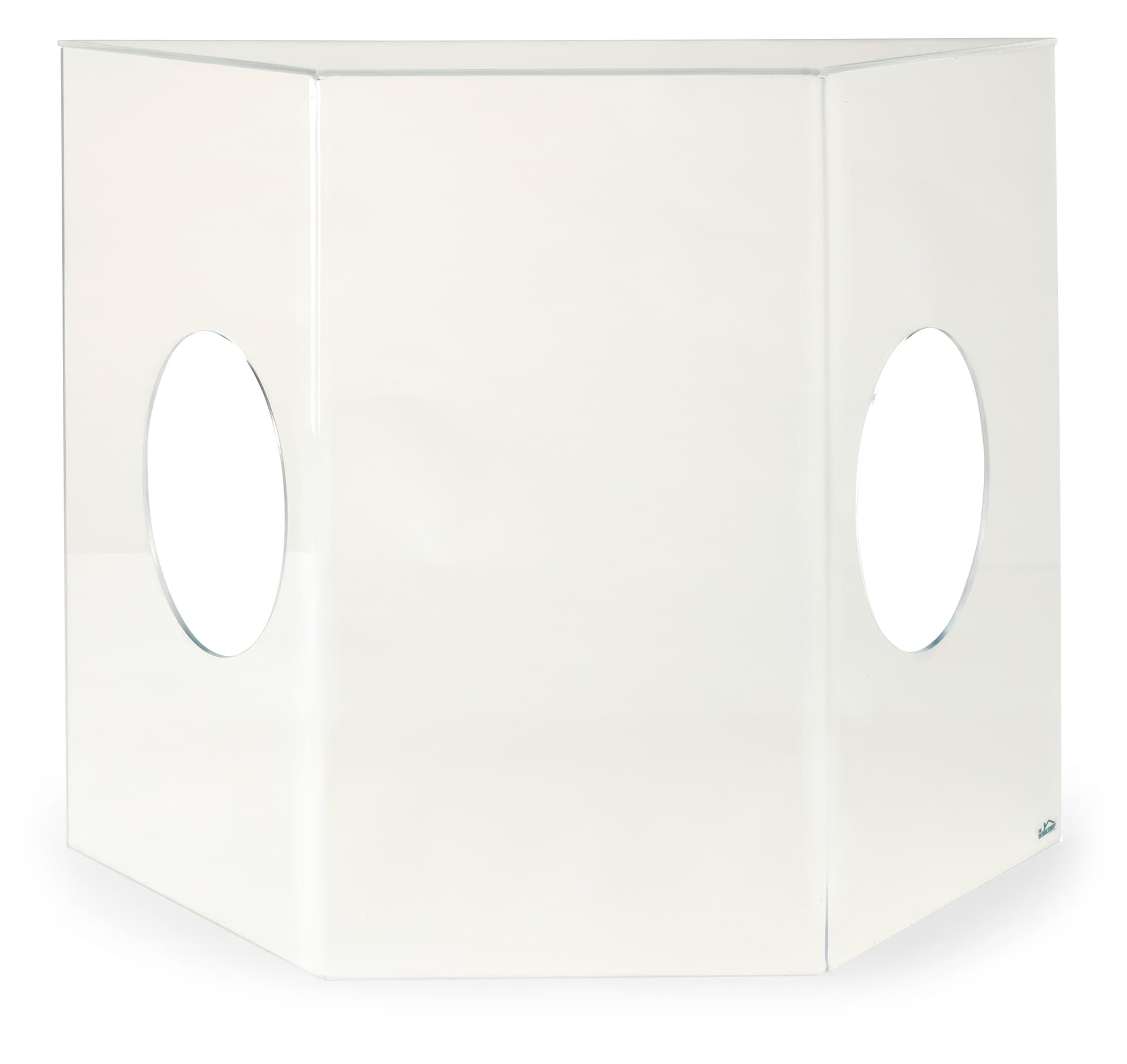 Acrylic Testing Shield with Armholes | Countertop Placement | Displays2Go