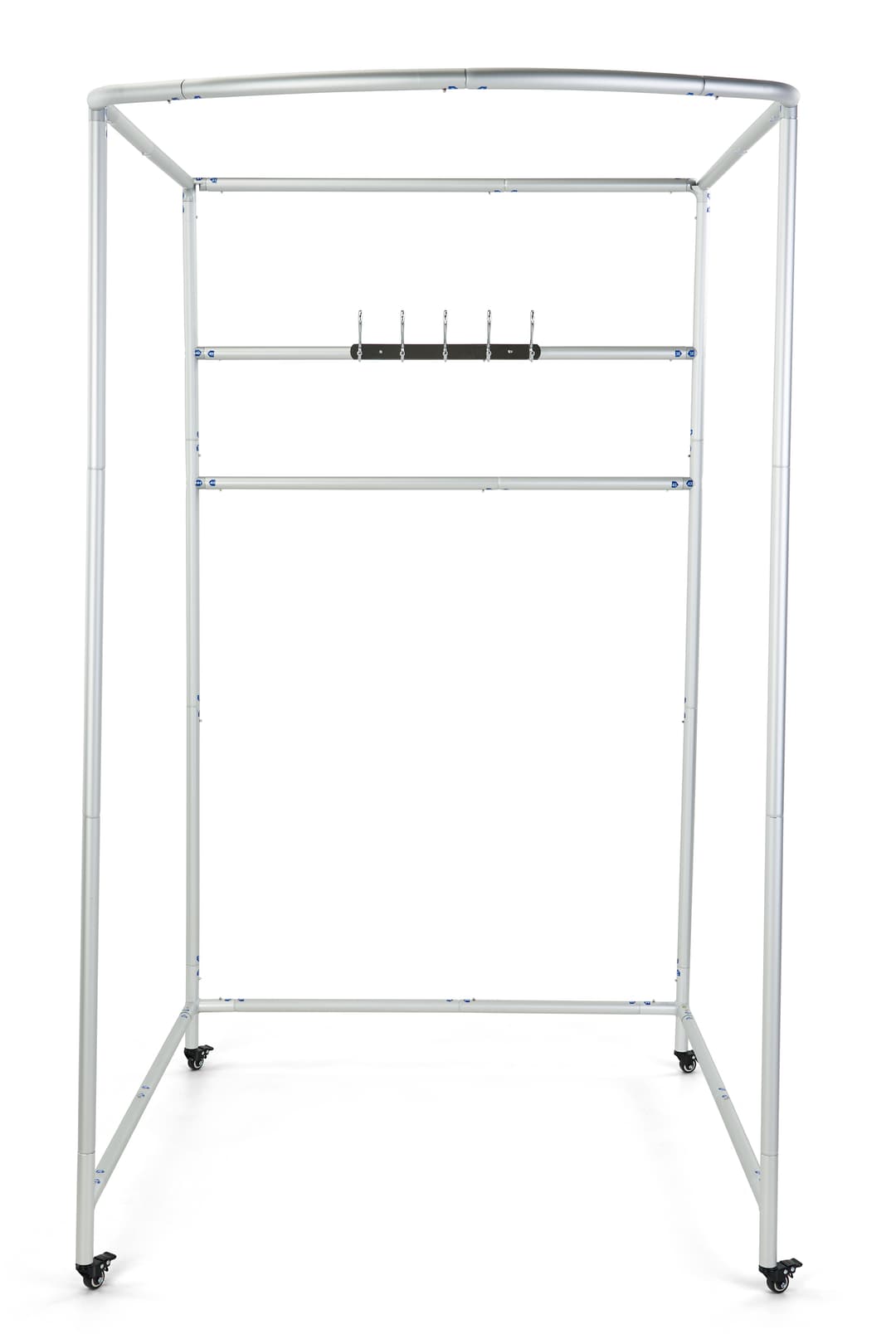 Mobile Fitting Room Frame | No Tool Assembly with Rolling Casters ...