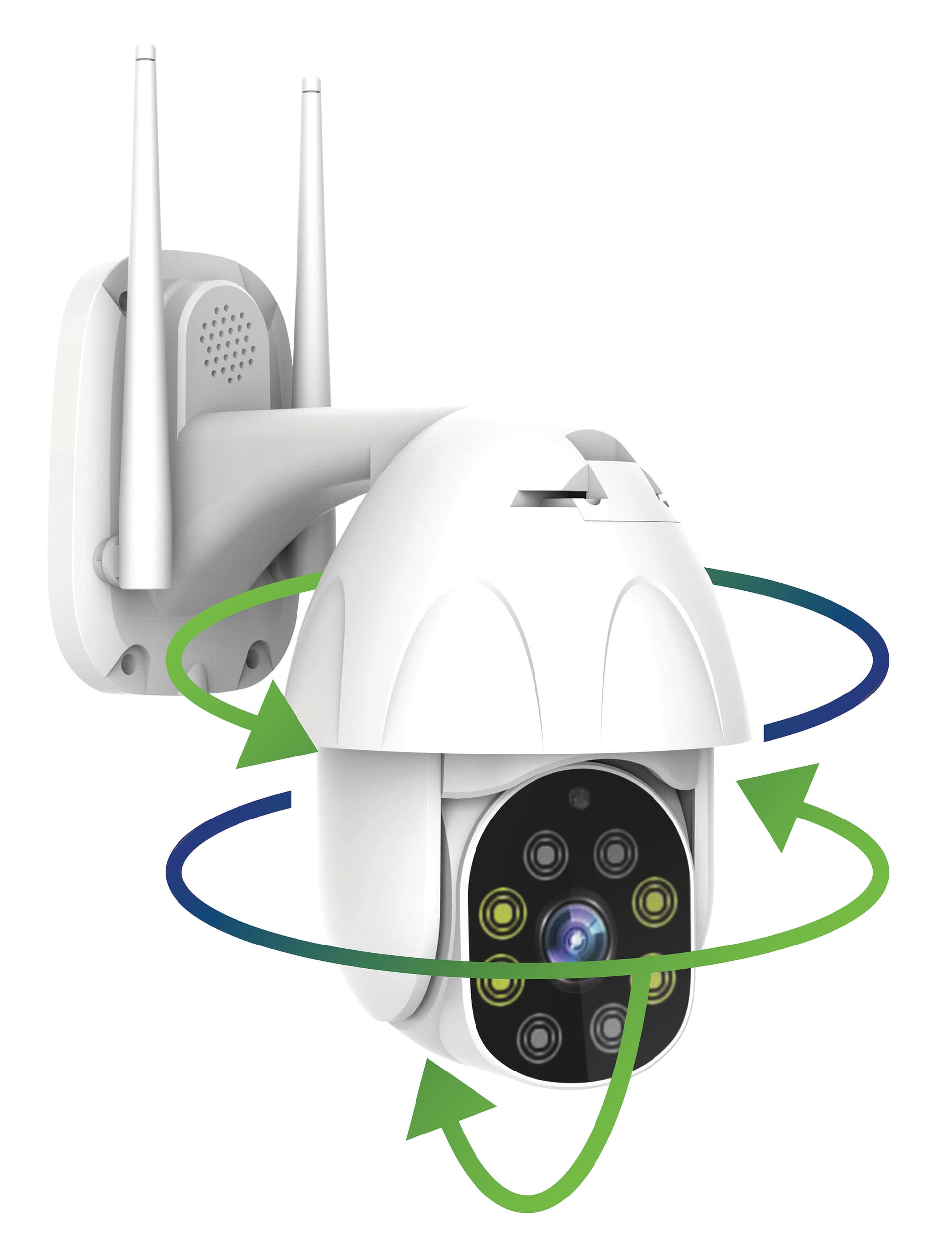 Rotating Smart Security Camera | Tuya Smart or Smart Life App | Displays2Go