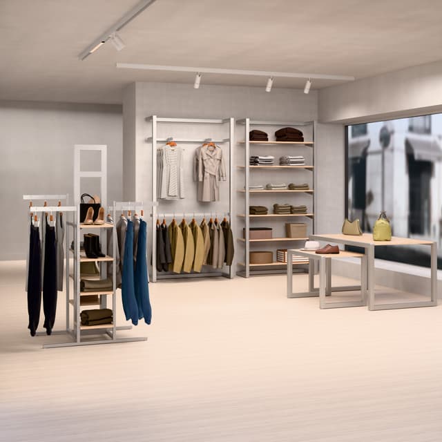 Retail Wall Display | 6 Adjustable Shelves | Displays2Go