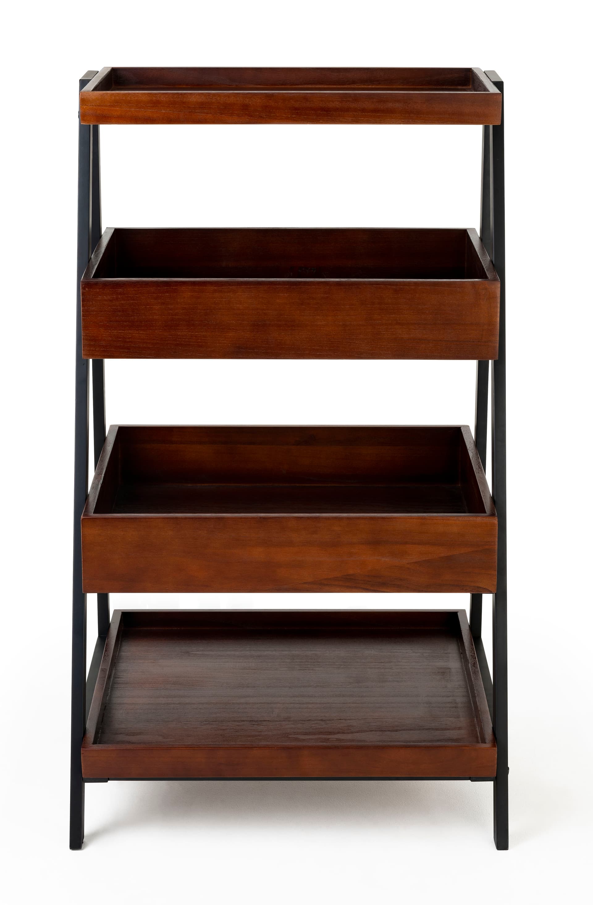 Rustic Wooden Dump Merchandising Shelves | 4-Tiers of Shelving ...
