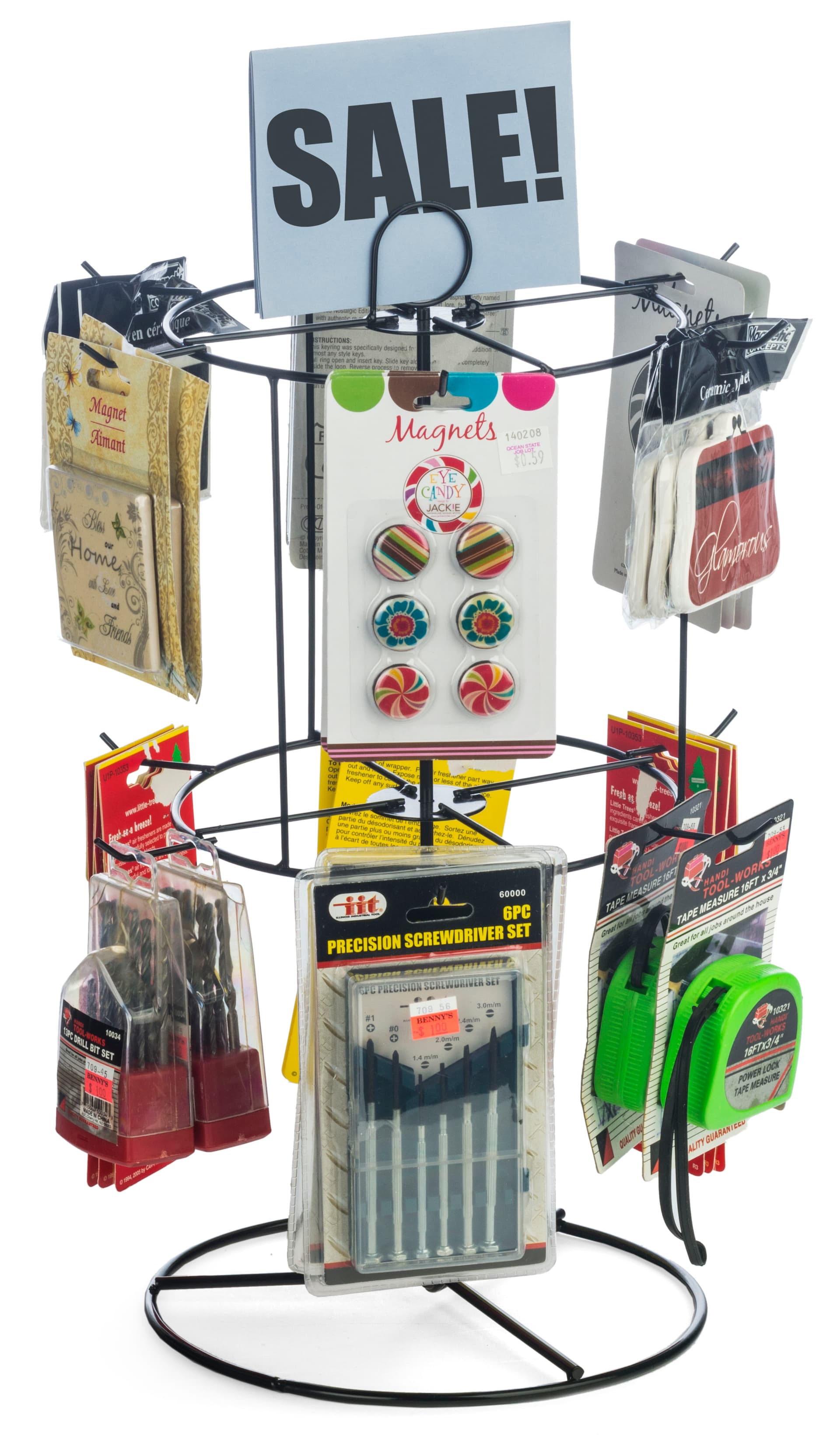 Countertop Spinner Display | 2 Tiered with 12 Hooks | Displays2Go