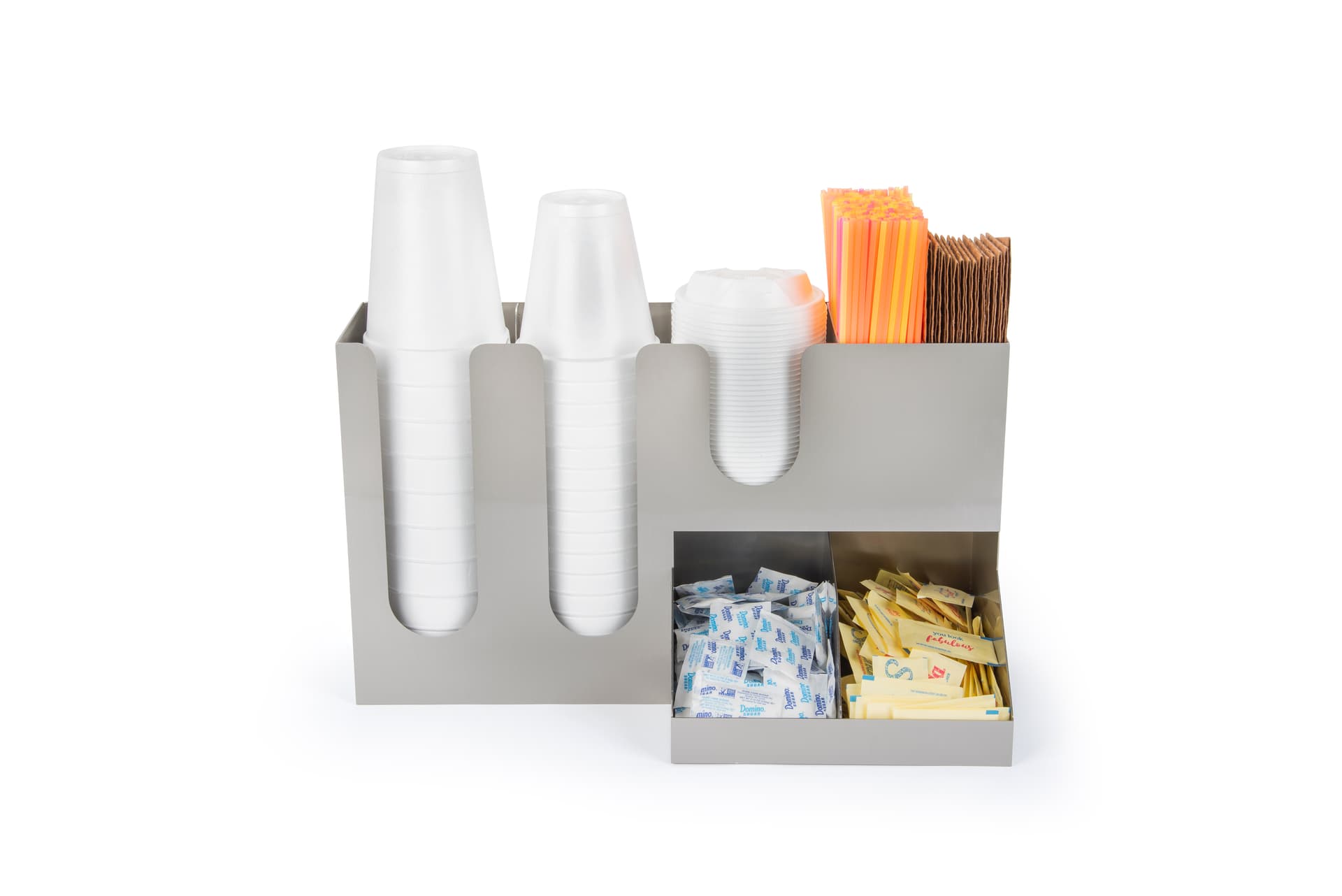 Coffee Counter Organizer | Stainless Steel Countertop Dispenser ...