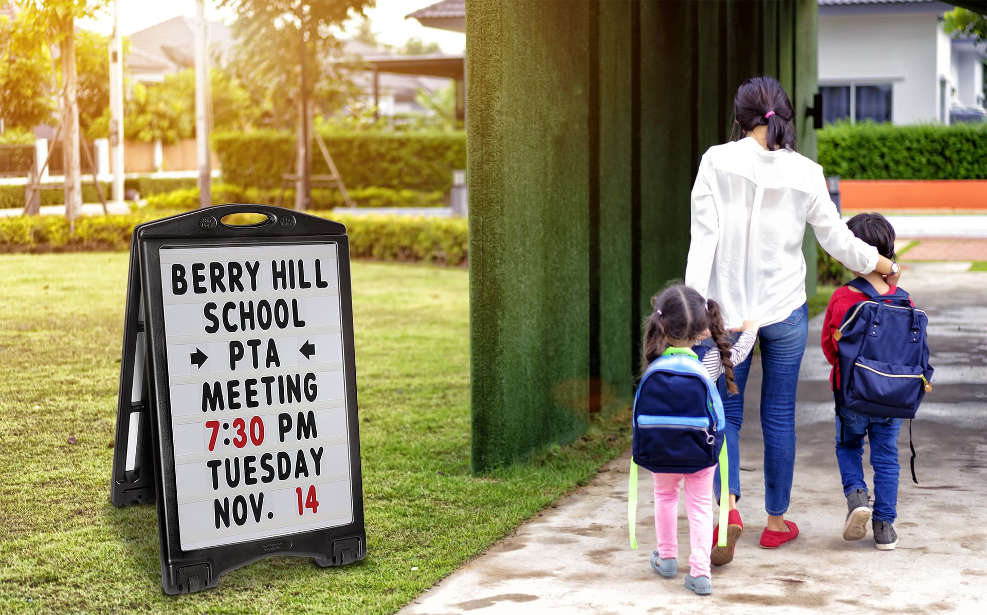 24 x 36 A-Frame Letter Board Sidewalk Sign | Collapsible & Mobile ...