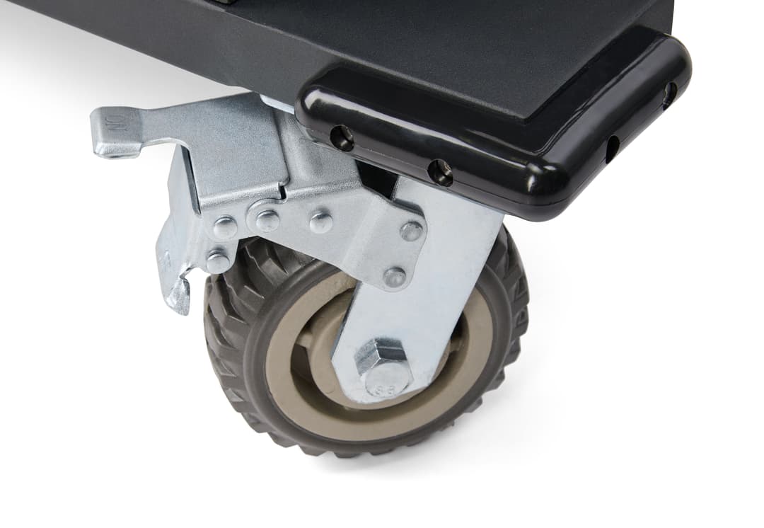 Mobile Stanchion Cart | Vertical Storage and Locking Casters | Displays2Go
