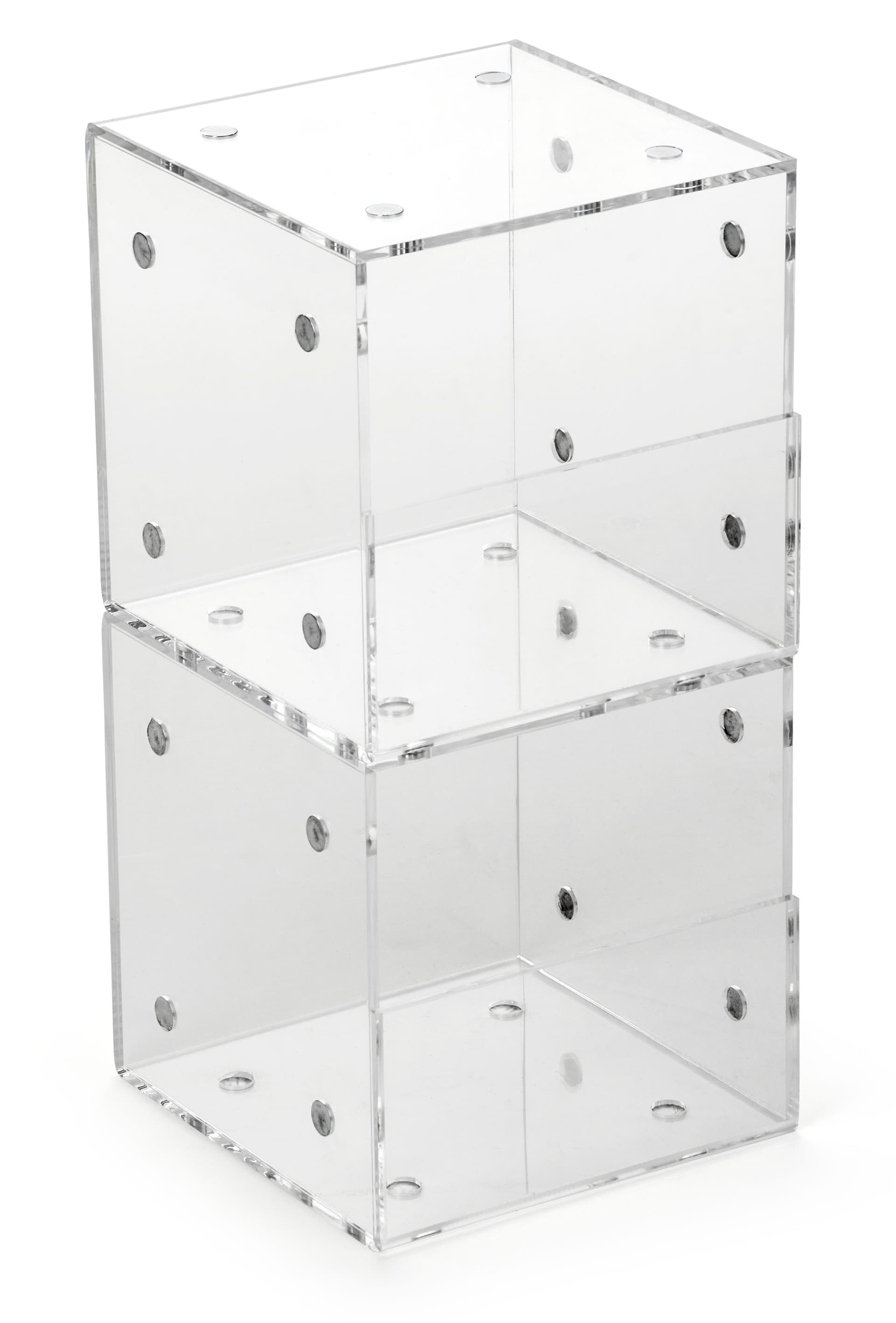 Set of 2 Plastic Display Containers | Stackable | Displays2Go