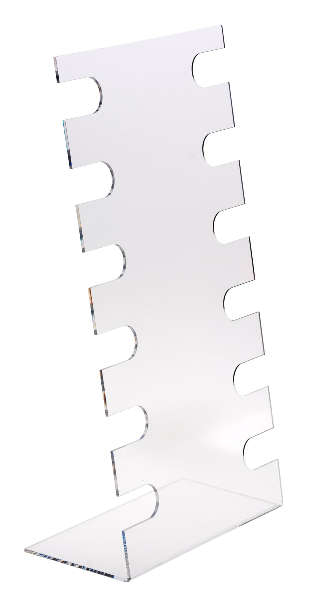 Acrylic Sunglass Display | Slant Back with (6) Half Circle Arm Cutouts ...