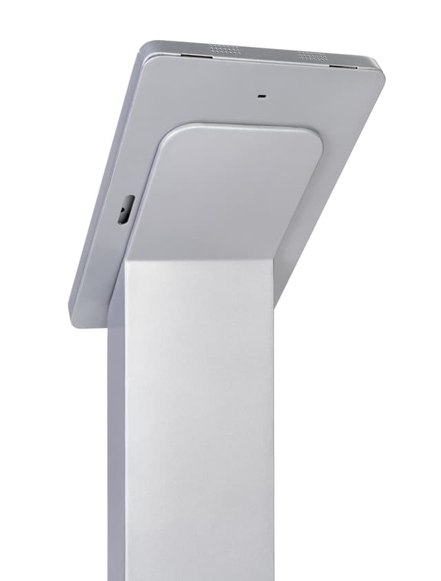 Pillar Base Surface Pro Floor Stand Enclosure | Silver Aluminum ...