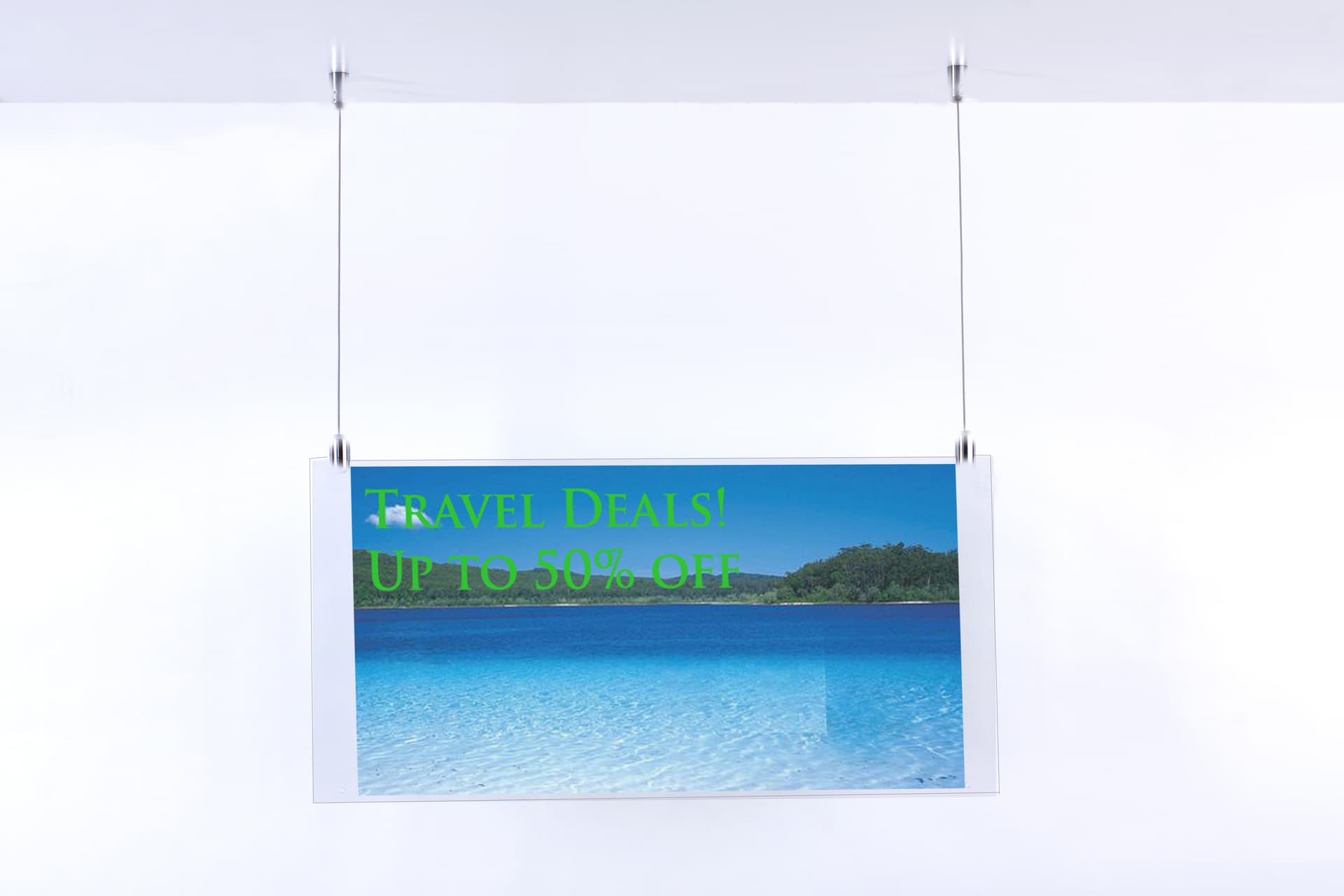 Cable Hanging Sign System Kit | Displays2Go
