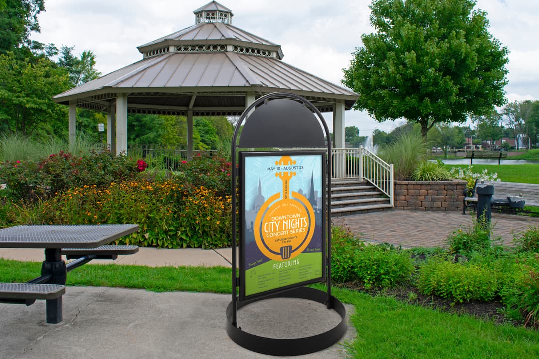 Pavement Sign with Header | Weather Resistant Design | Displays2Go