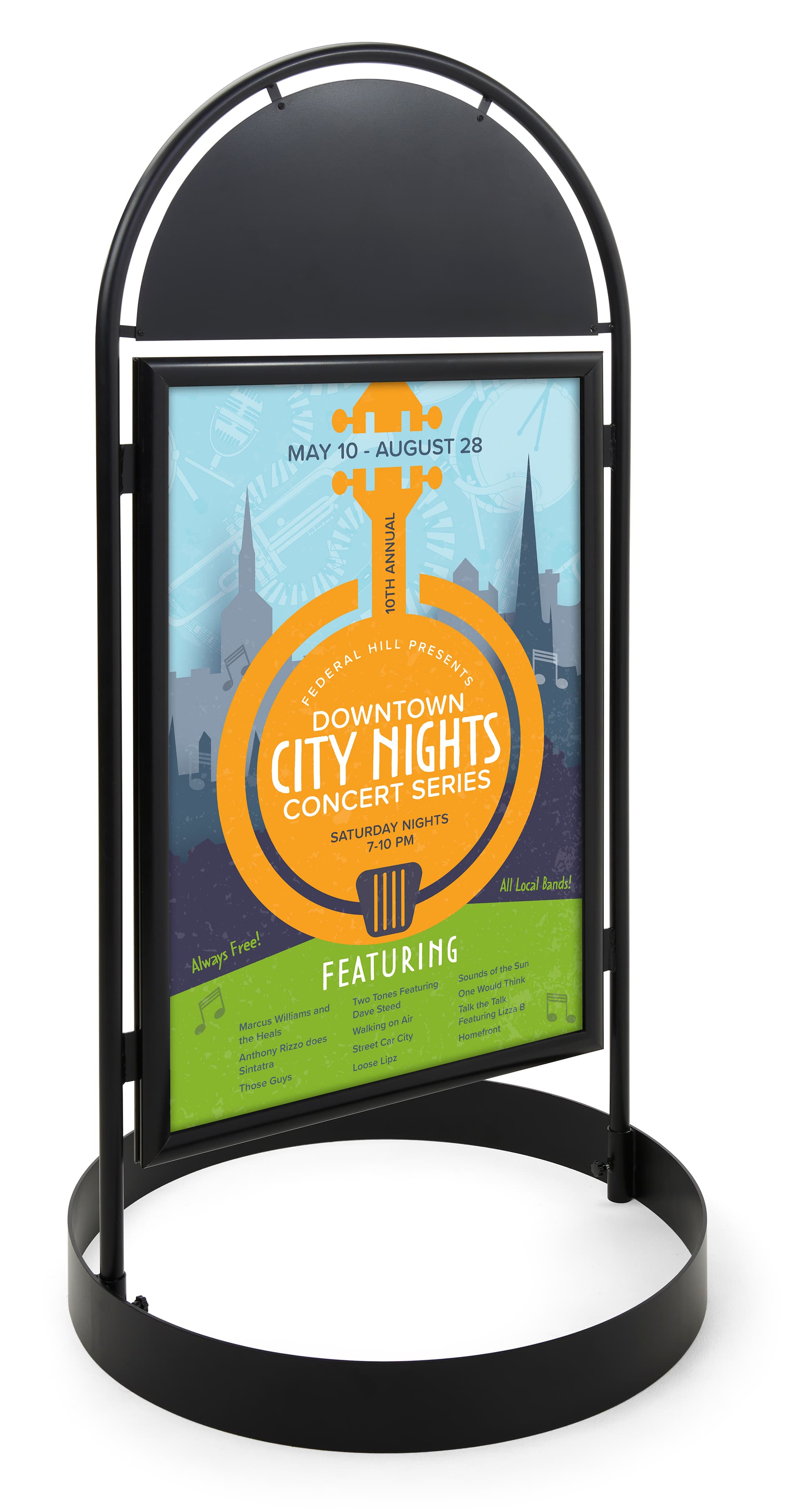 Pavement Sign with Header | Weather Resistant Design | Displays2Go