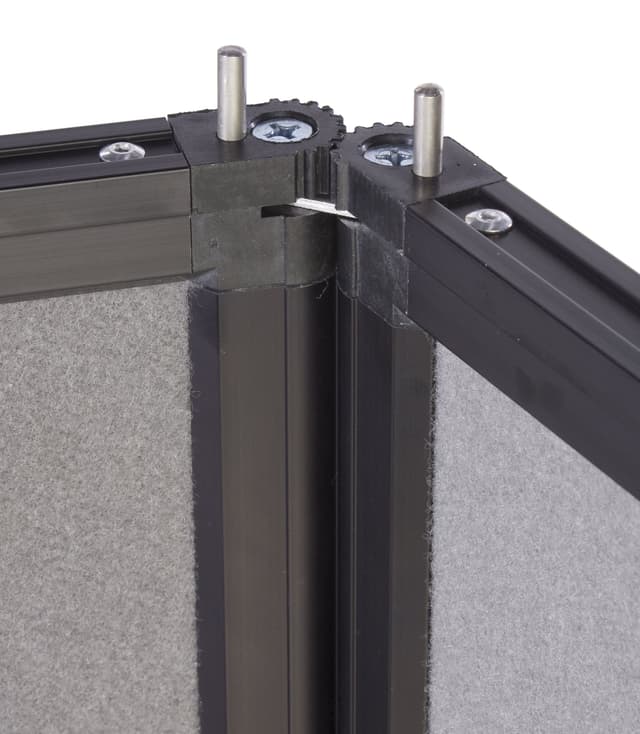 Portable Trade Show Panel | Gray Hook & Loop Receptive Displays ...