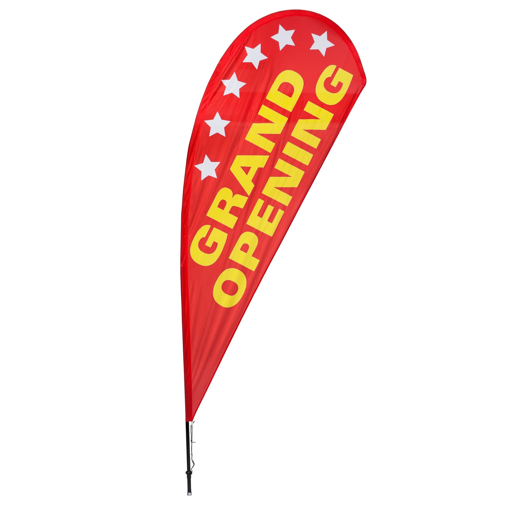 Grand Opening Flags | Swooper Design w/ Cross Base and Water Bag ...