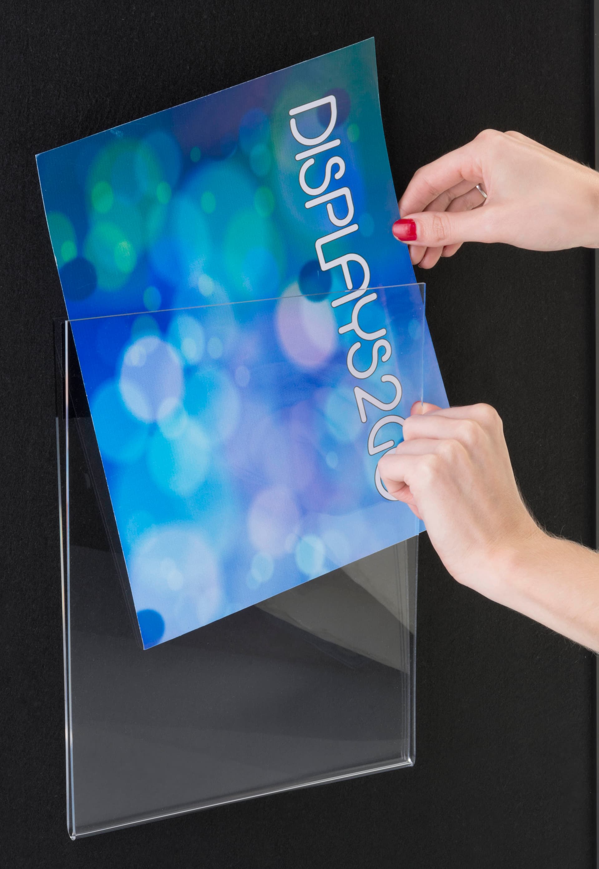Acrylic Sign Frame | Precision Cut for 8.5" x 11" Advertisements ...