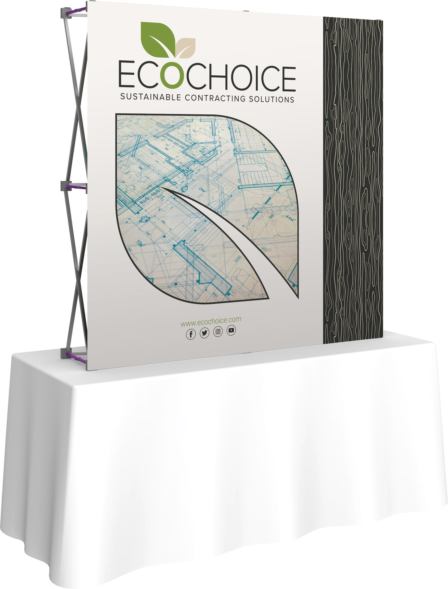 Square Tabletop Pop Up Graphics | Displays2Go