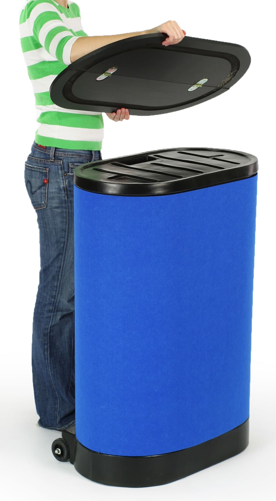 10' Tradeshow Exhibit - Royal Blue Hook & Loop Receptive Fabric ...