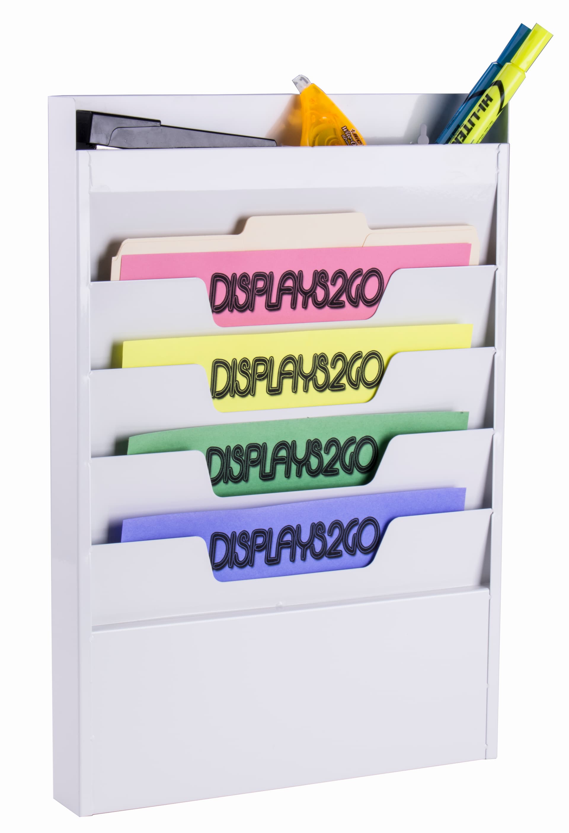 White Wall File | For Office Cubicles | Displays2Go