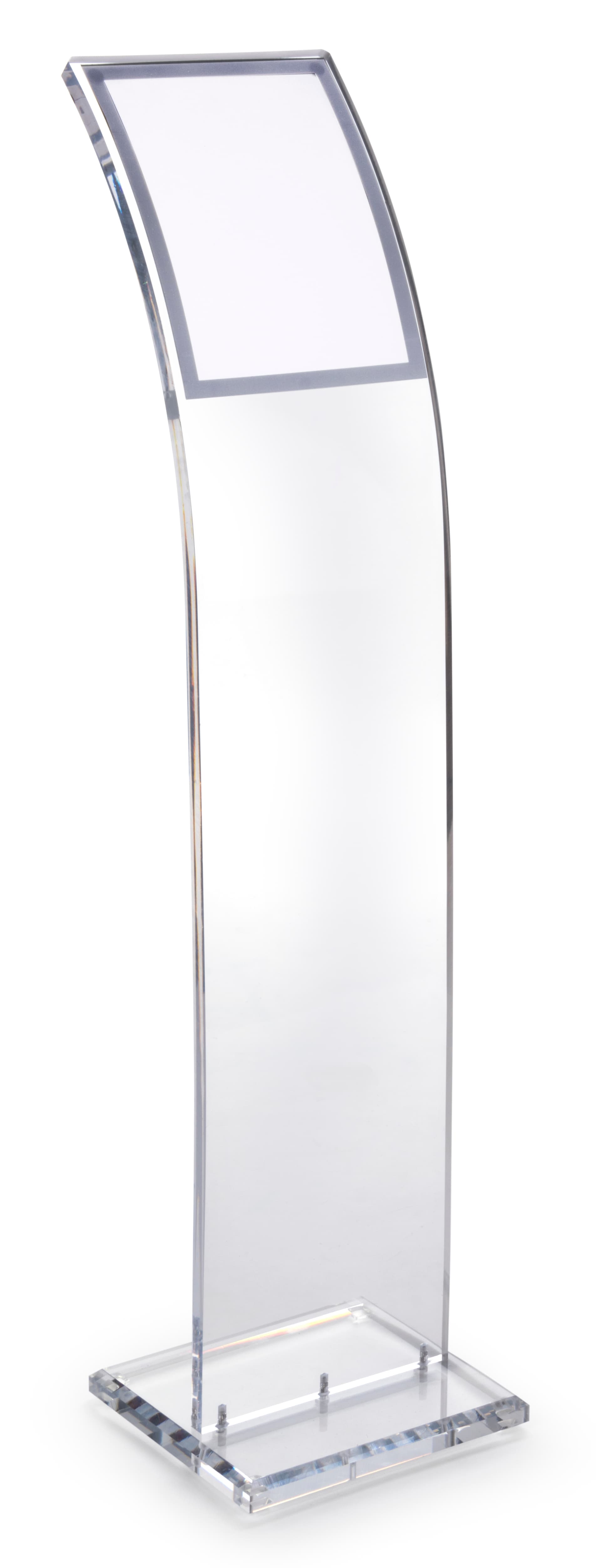 Acrylic Poster Stand | Clear Design w/ 8-1/2 x 11 Magnetic Frame ...