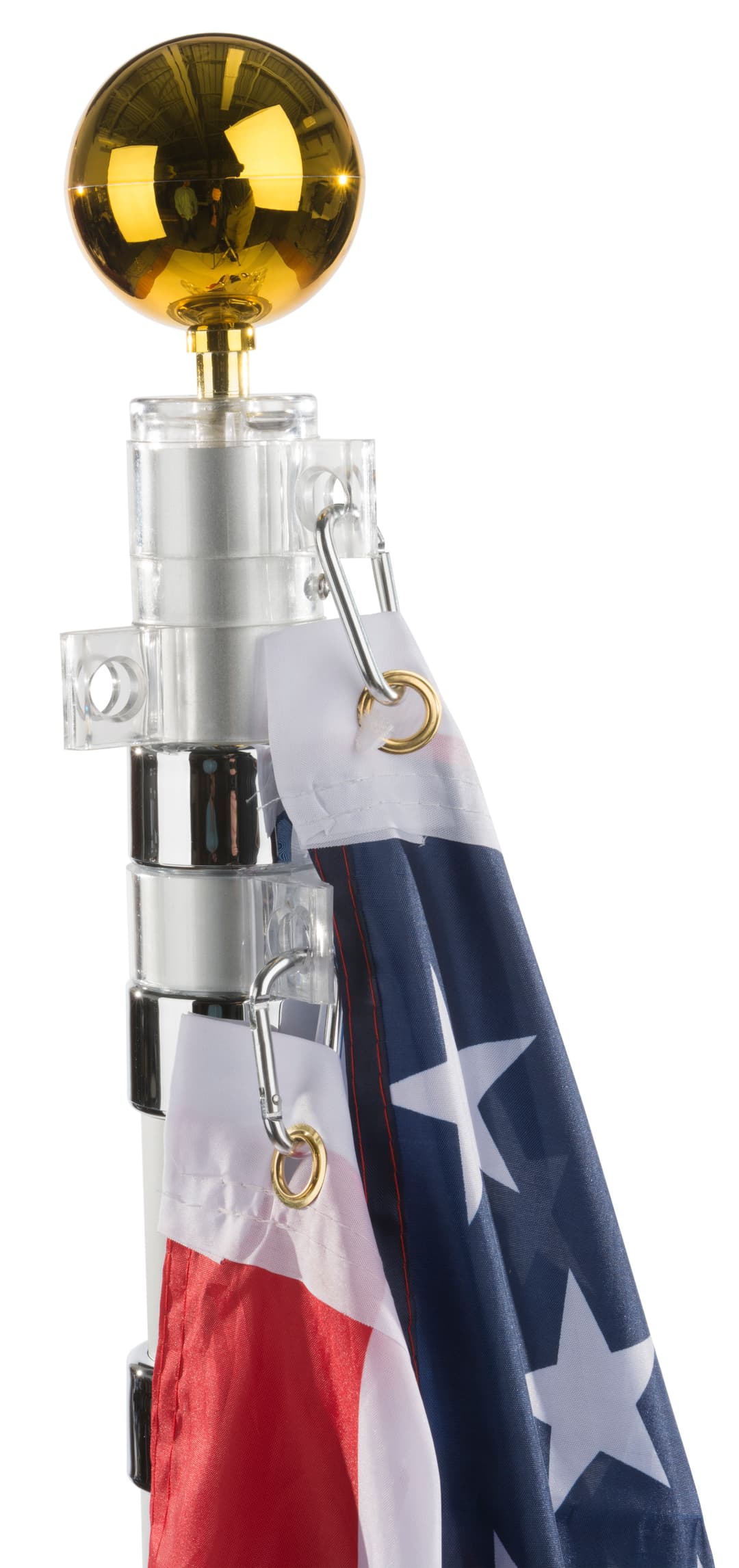 Portable Flag Pole | 3’ x 5’ American Flag Included | Displays2Go